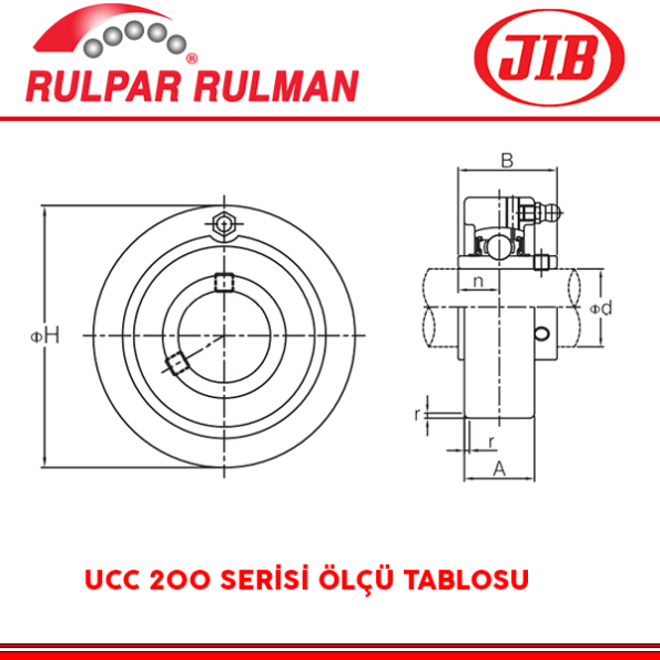 UCC 210 JIB Yataklı Rulman – Rulpar Rulman