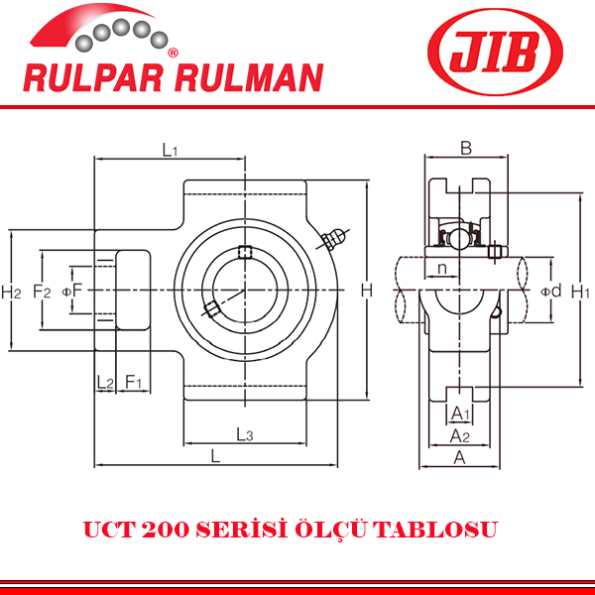 UCT 209 JIB Yataklı Rulman – Rulpar Rulman
